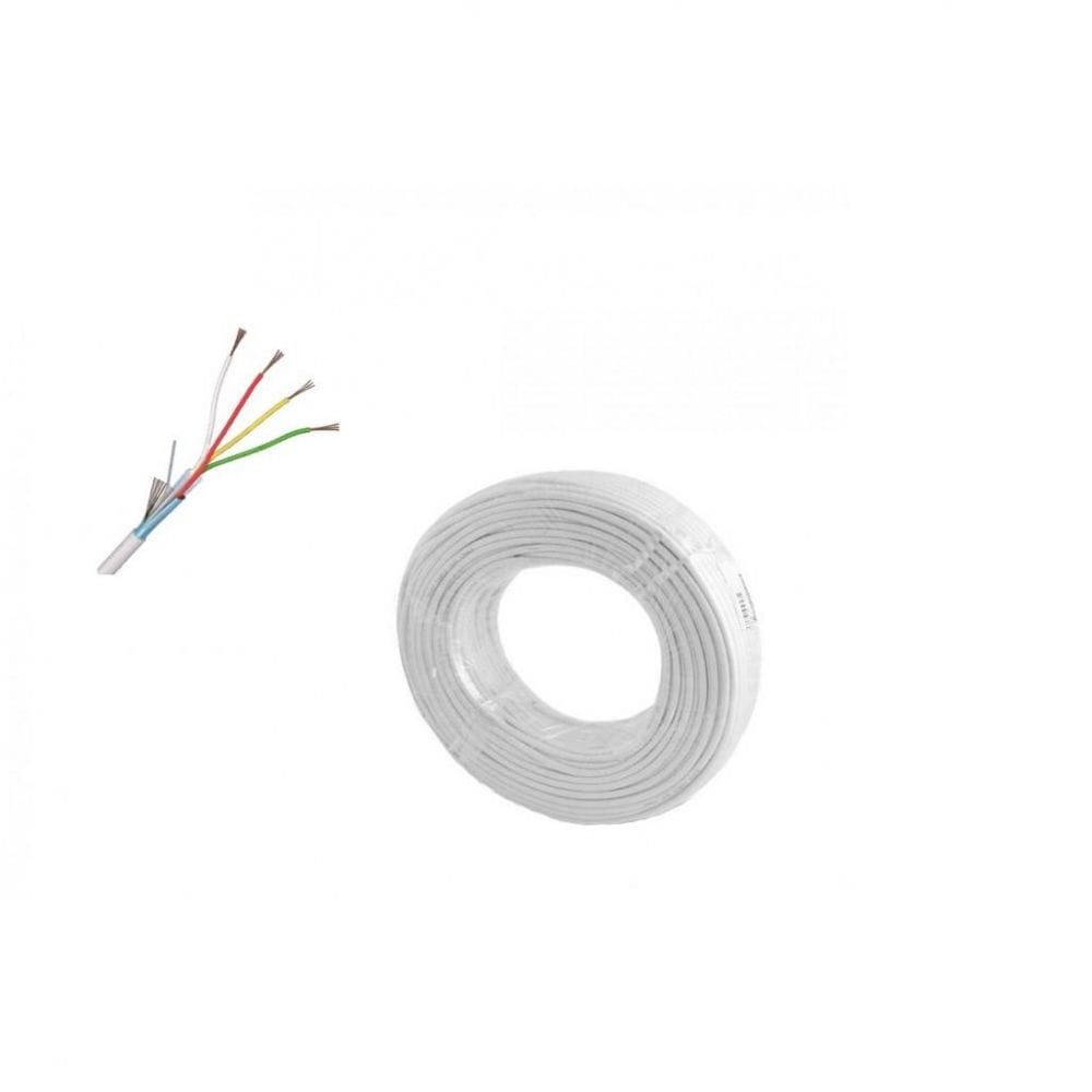 Cablu alarma 4 fire multifilare ecranate + fir masa CU 4 x 0,22 mm CEAM ...